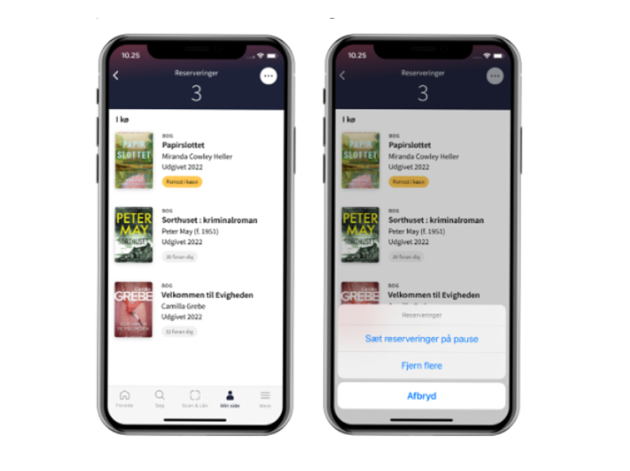 Fede funktioner i appen Biblioteket | Herlev Bibliotek